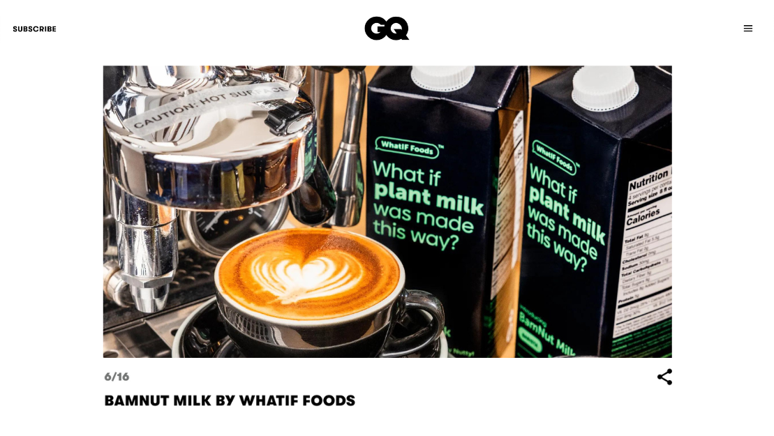 BamNut Milk by WhatIF Foods | WhatIF Foods Blog