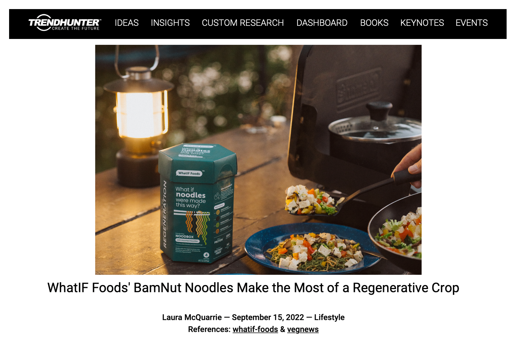 WhatIF Foods' BAMnut Noodles Make the Most of a Regenerative Crop ...